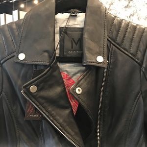 mauritius | Jackets & Coats | Mauritius Leather Ombre Biker Jacket Nwt ...